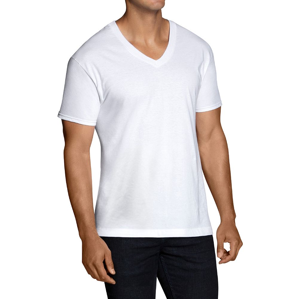 Men's Fruit of the Loom® Signature Super Soft V-Neck Tee (6-pack)