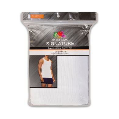 Men's Fruit of the Loom® Signature Super Soft White A-Shirt (7-pack)