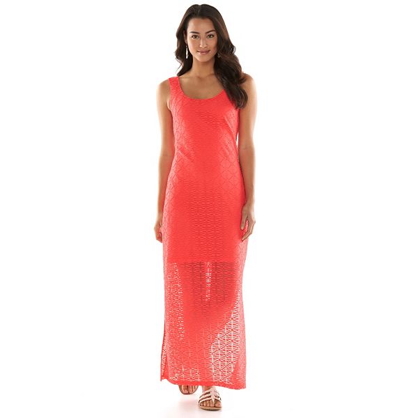 Apt. 9® Textured Illusion Maxi Dress - Women's