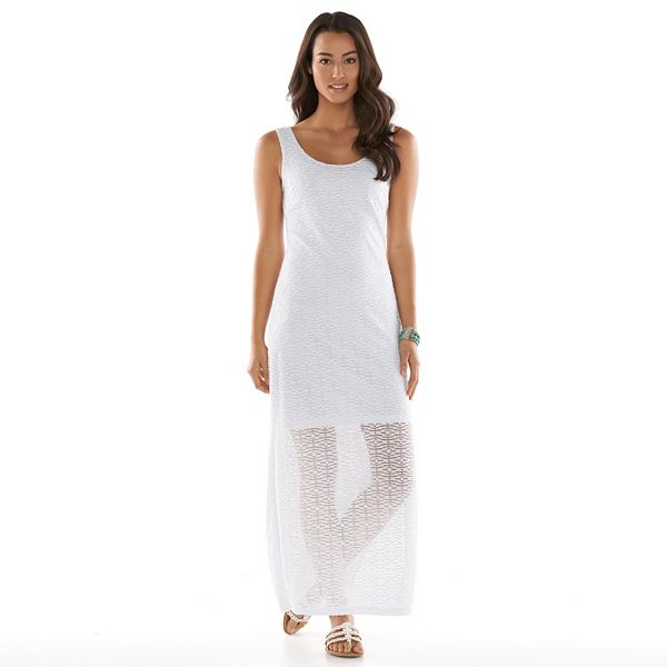 Apt. 9® Textured Illusion Maxi Dress - Women's