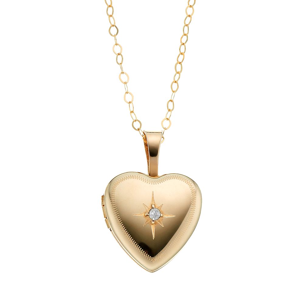 Charming Girl Kids' 14k Gold-Filled Heart Locket