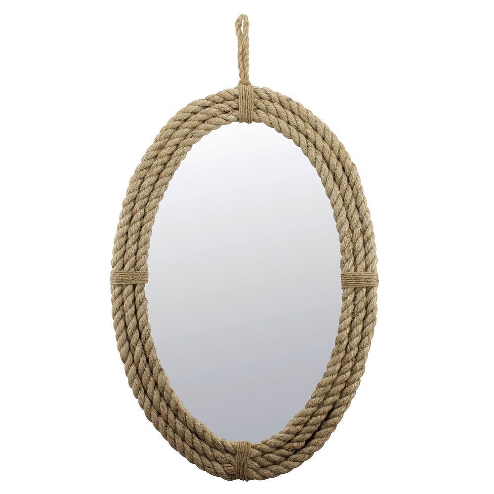 Stonebriar Collection Rope Oblong Wall Mirror