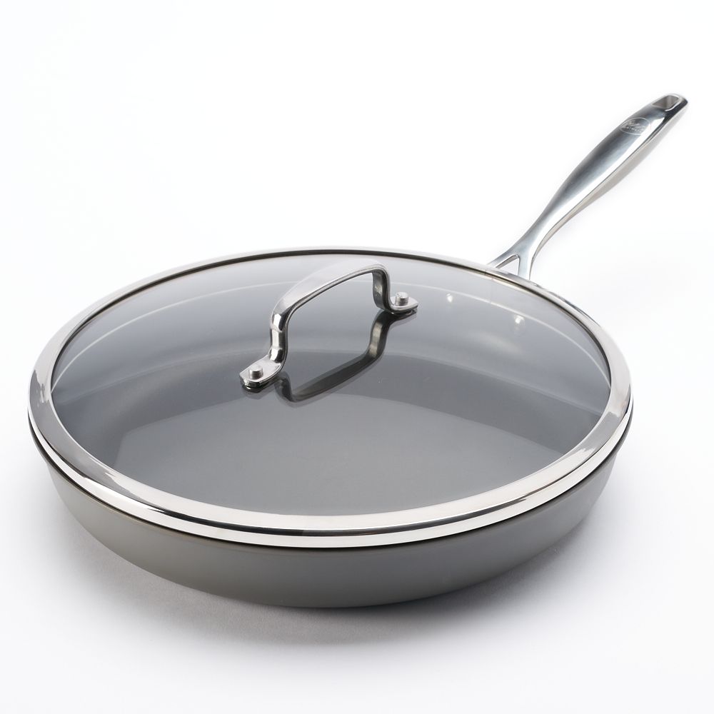 Food Network™ 12-in. Hard-Anodized Nonstick Covered Deep Skillet