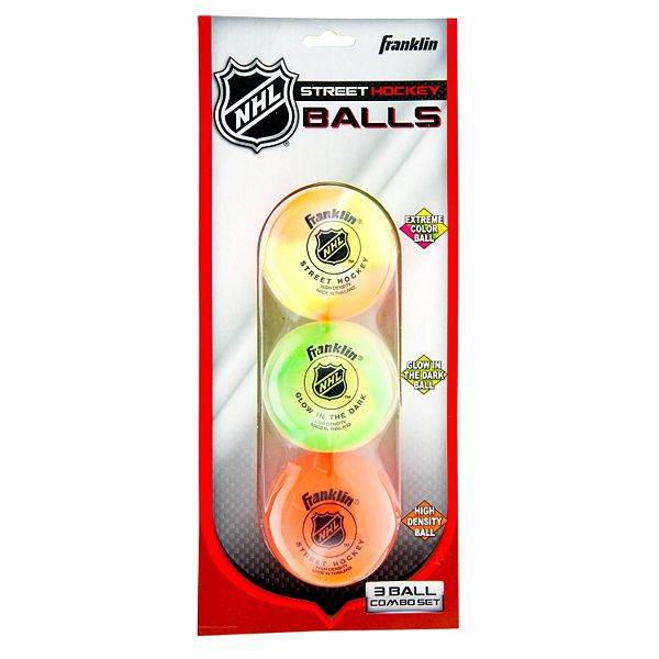 Franklin Sports NHL Street Hockey Ball Combo 3-Pack