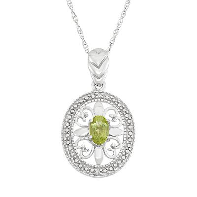 Kohls peridot necklace store