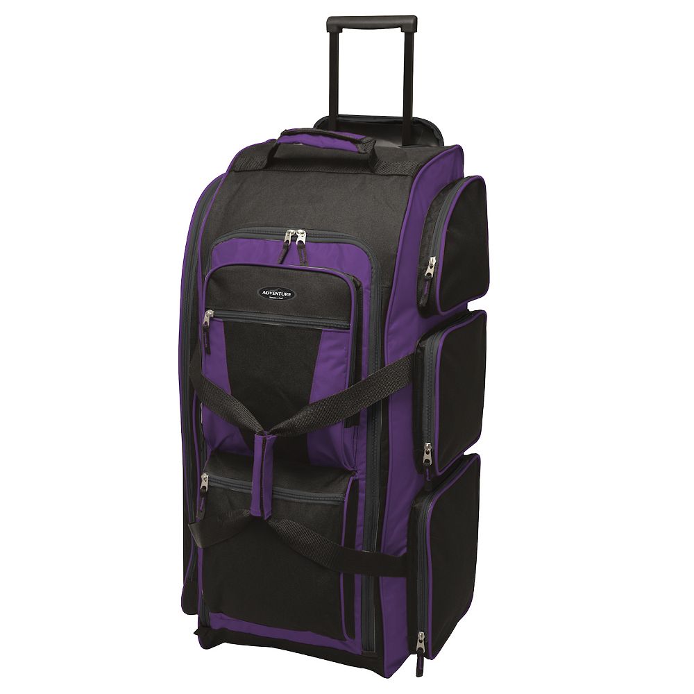 Travelers Club 30-Inch Multi-Pocket Rolling Upright Duffel Bag