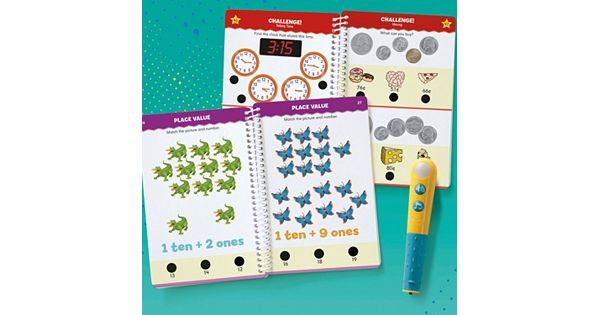 Educational Insights Hot Dots Let's Master Grade 1 Math Book Set
