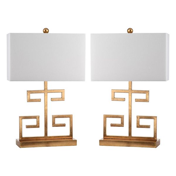 Safavieh 2-piece Greek Key Table Lamp Set