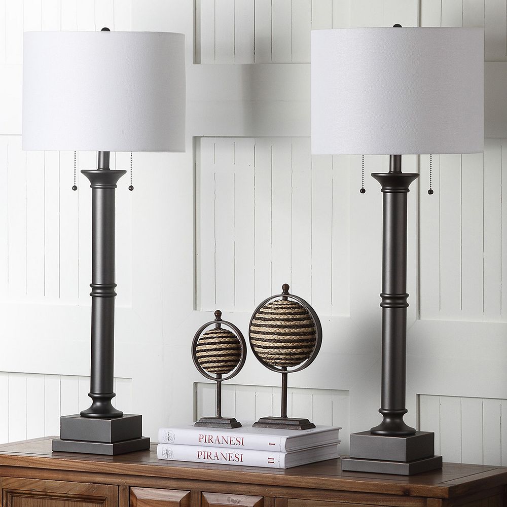 Safavieh 2-piece Estilo Column Table Lamp Set