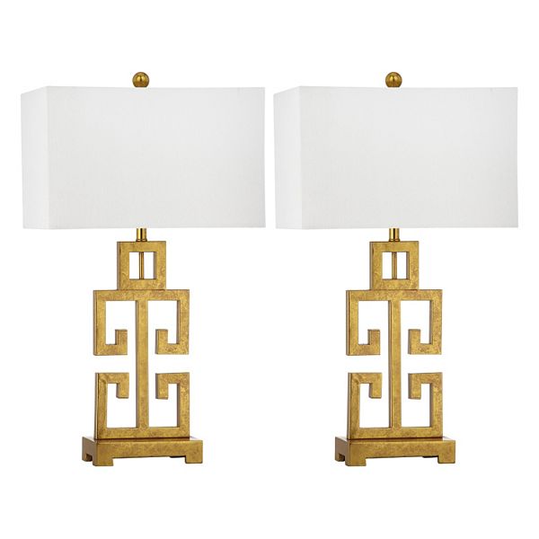 Safavieh 2-piece Greek Key Table Lamp Set
