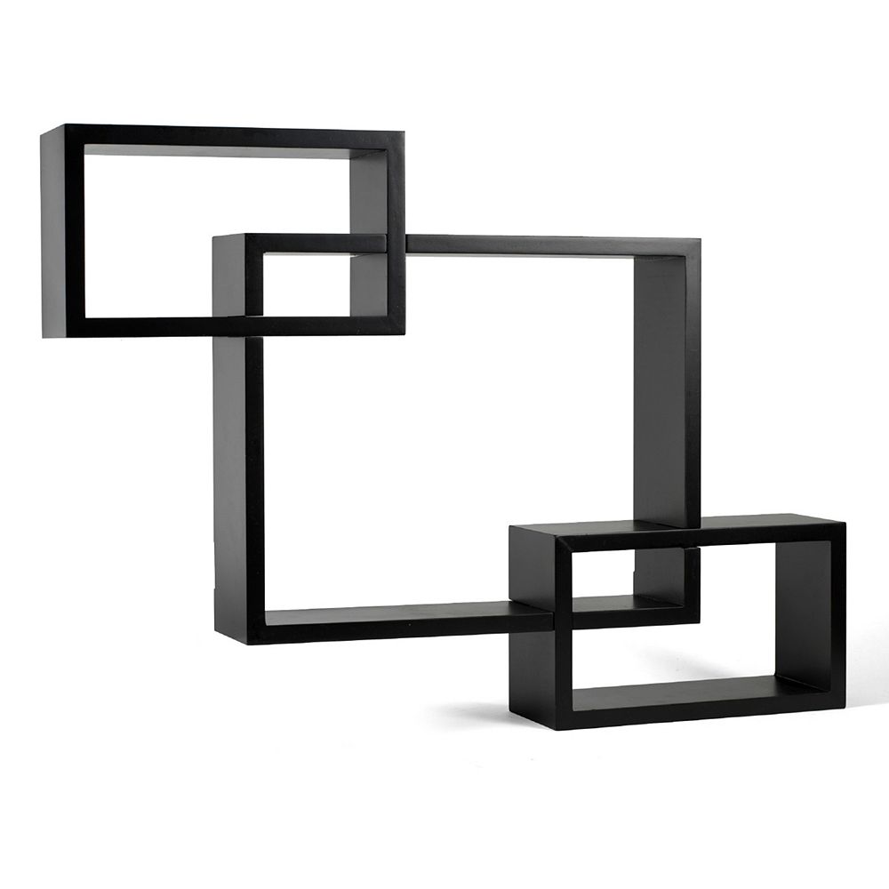 Melannco 3-piece Interlocking Wall Shelves Set