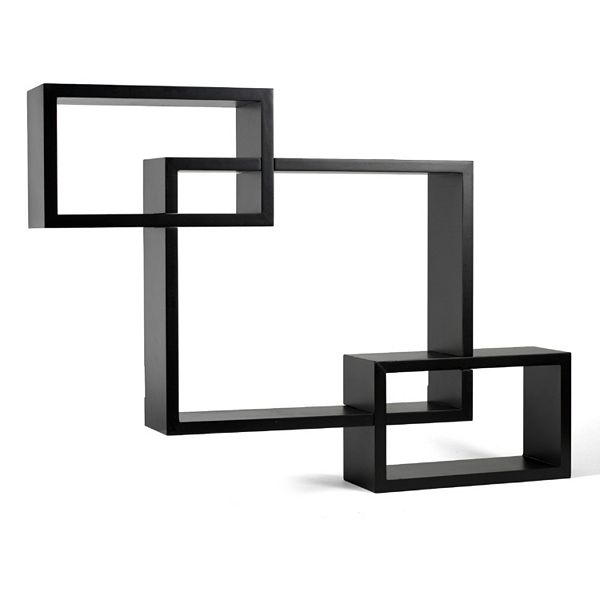 Melannco 3-piece Interlocking Wall Shelves Set