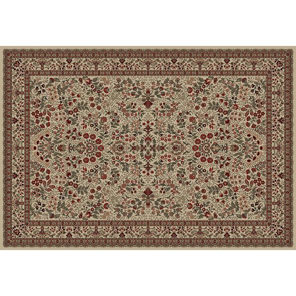Merinos Sarouk Floral Framed Rug