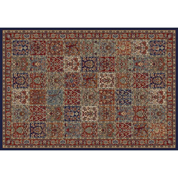 Merinos Panel Floral Framed Rug
