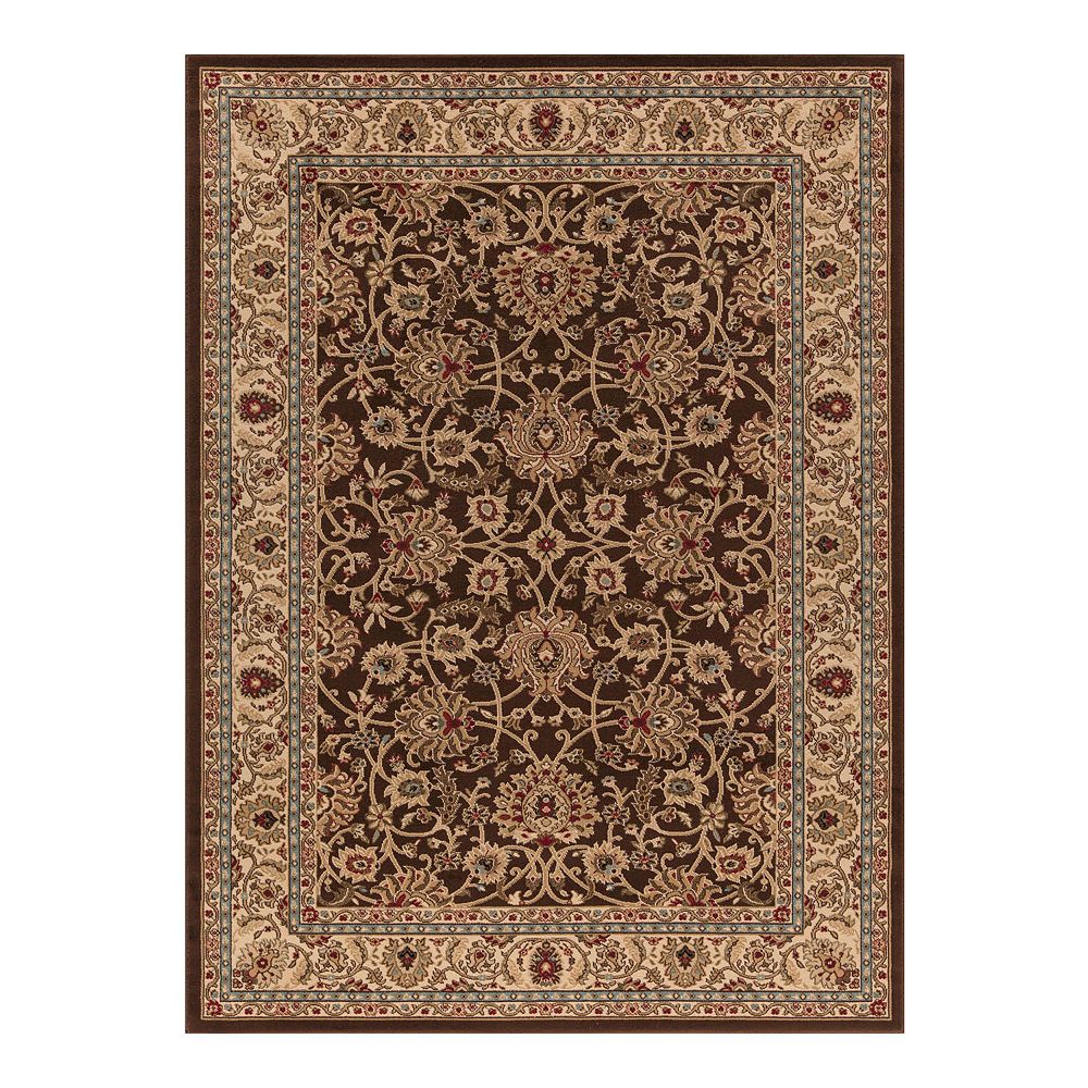 Merinos Mahal Floral Framed Rug