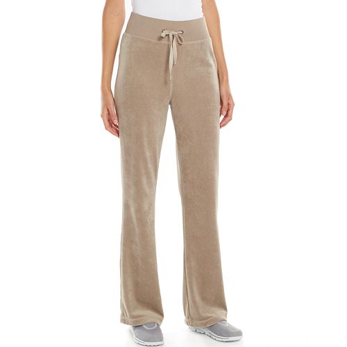 Womens Tek Gear® Fit And Flare Velour Lounge Pants