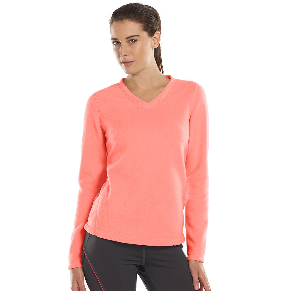 Women's Tek Gear® Microfleece V-Neck Sweatshirt