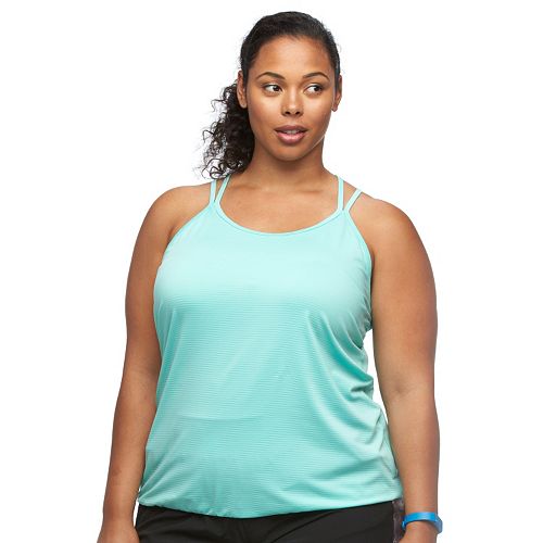 Plus Size Tek Gear® Ribbed Racerback Tank