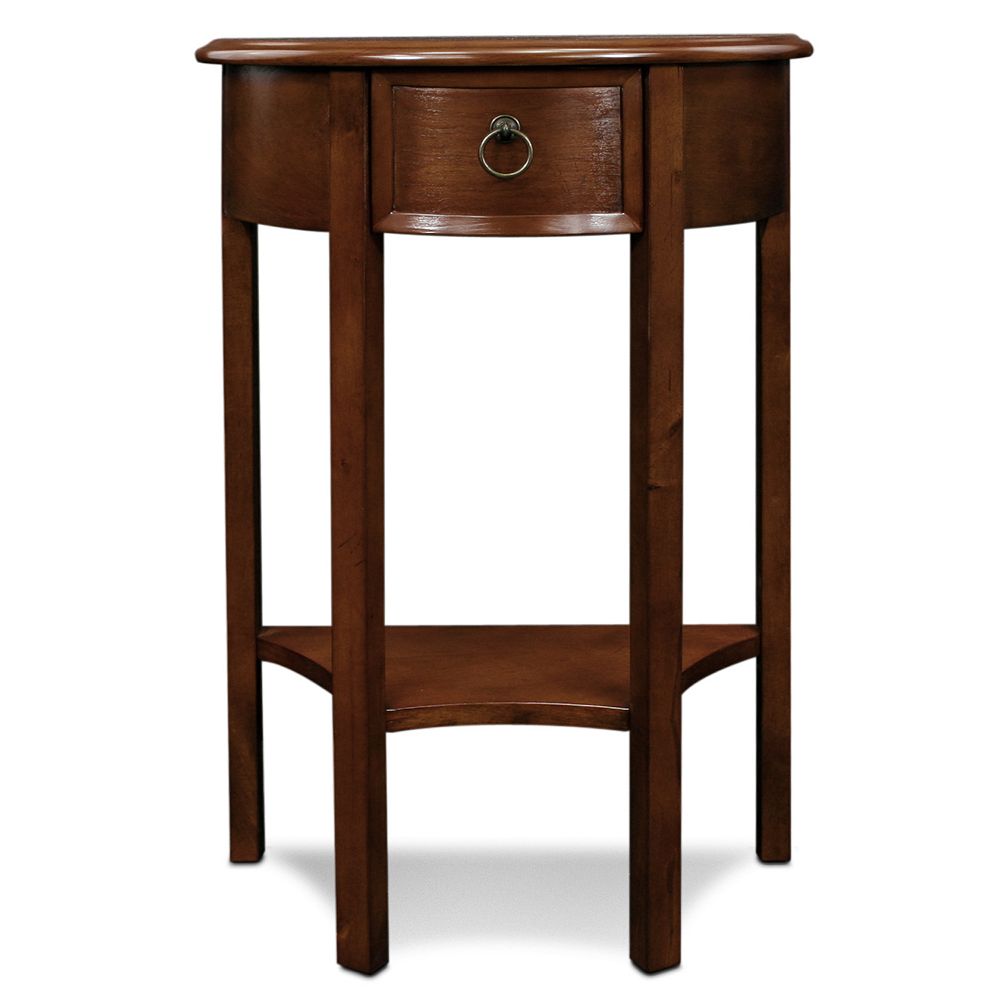 Leick Furniture Demilune Entryway End Table