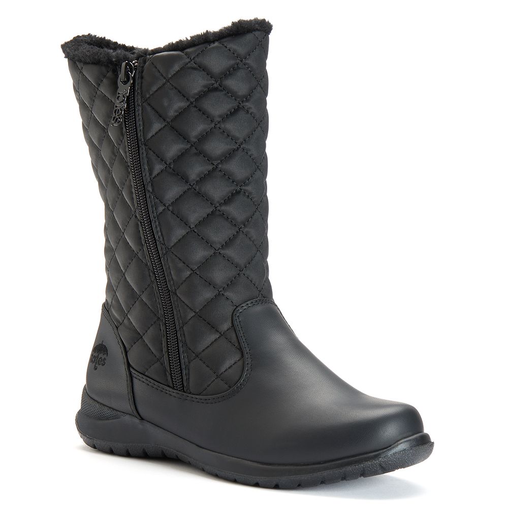 totes Jade Women's Waterproof Double Zip Boots