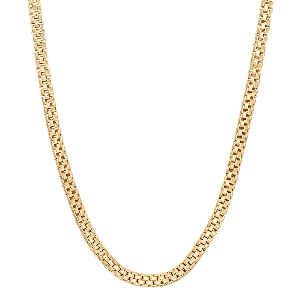 Jordan Blue 14k Gold Over Silver Popcorn Chain Necklace