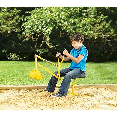 Reeves Toys Big Dig Ride-On Working Crane