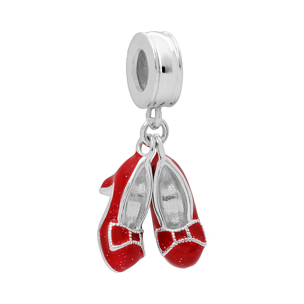 The Wizard of Oz Sterling Silver Ruby Slipper Charm