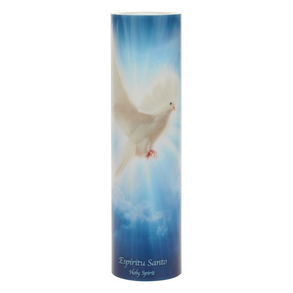 The Saints Collection Holy Spirit Flameless LED Prayer Candle