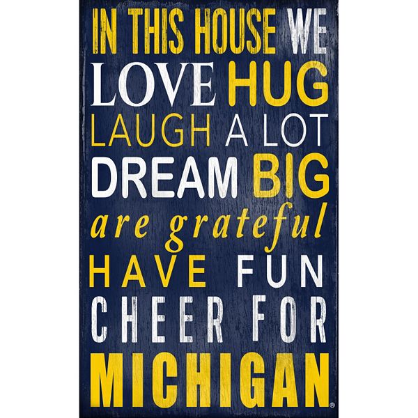 Michigan Wolverines In This House Wall Art