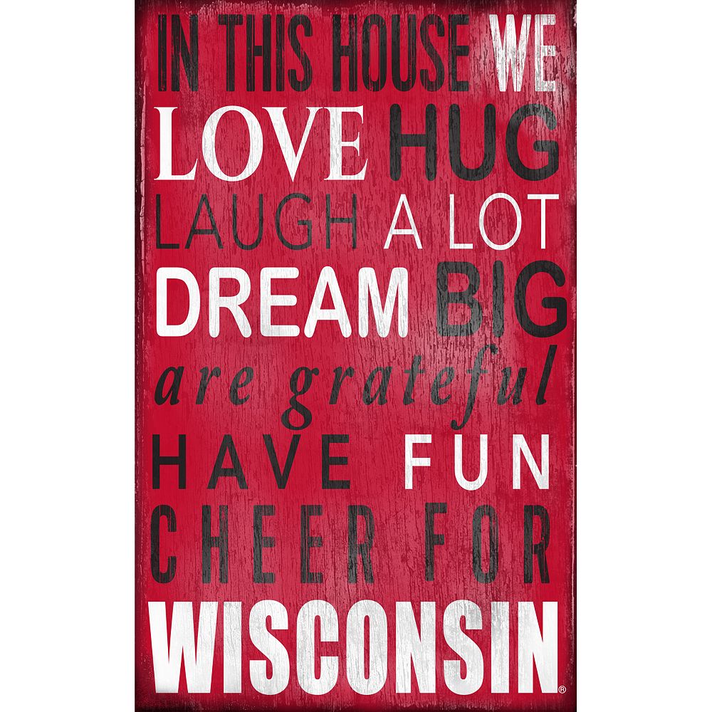Wisconsin Badgers In This House Wall Art
