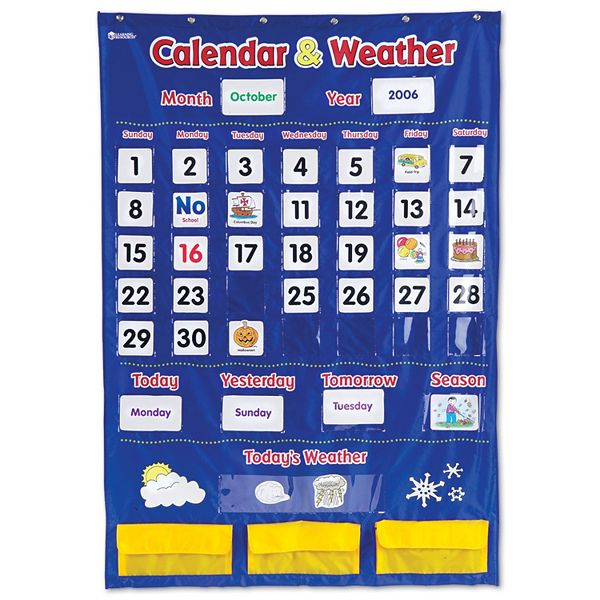 Learning Resources Calendar & Weather Pocket Chart