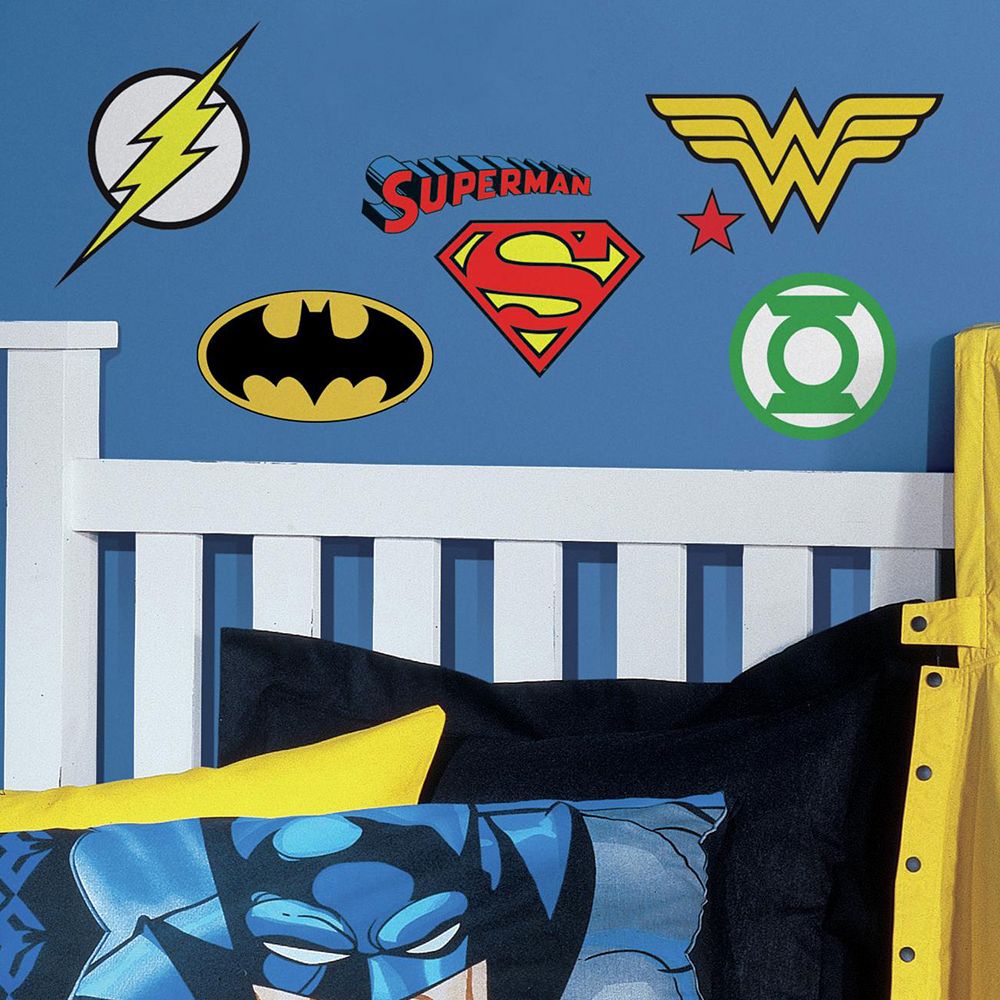 DC Superhero Logos Peel & Stick Wall Decals