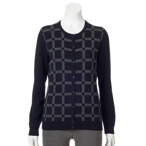 Women's Croft & Barrow® Essential Print Cardigan