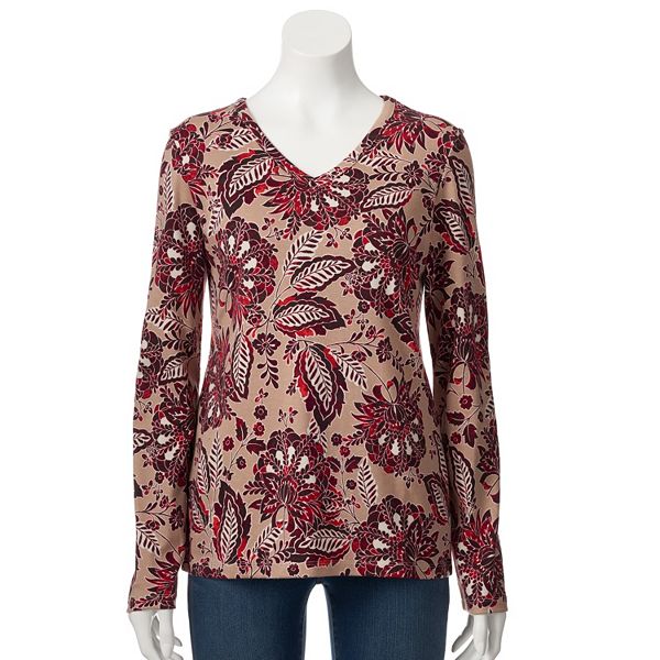 Croft & Barrow® Updated V-Neck Tee - Women's