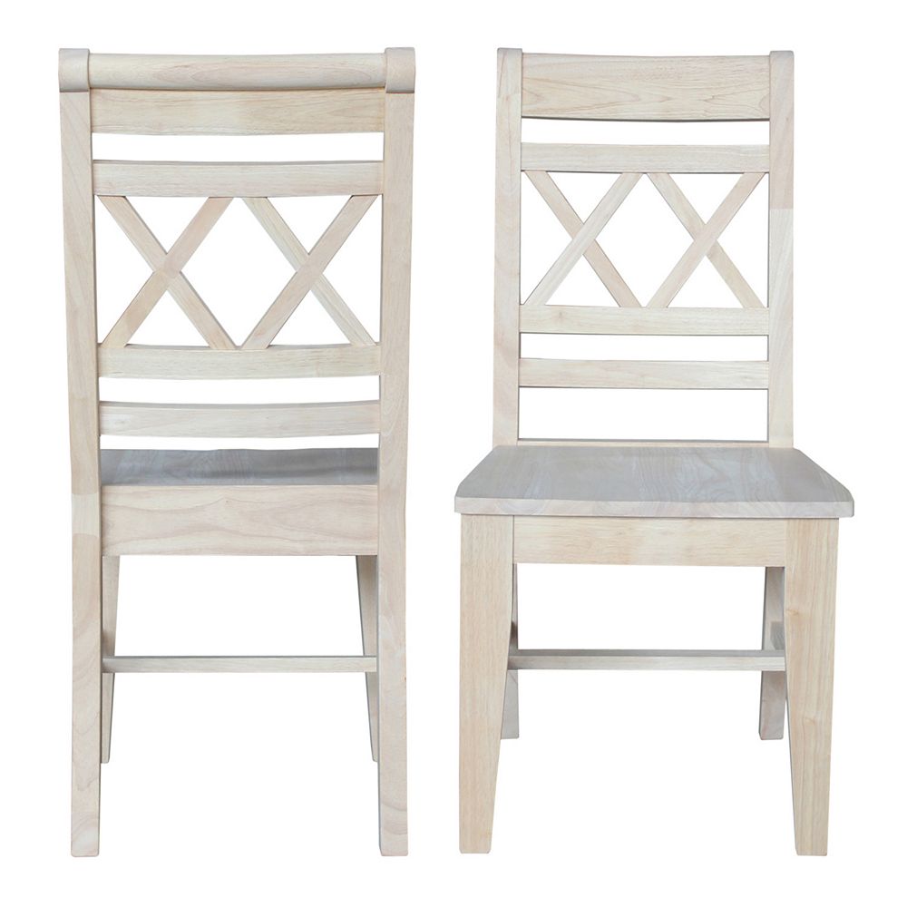 International Concepts 2-piece Canyon Double X-Back Chair Set