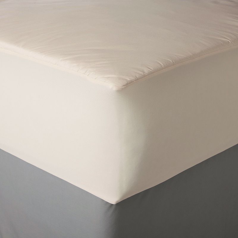 AllerEase Naturals Organic Cotton Mattress Pad (Twin XL), White