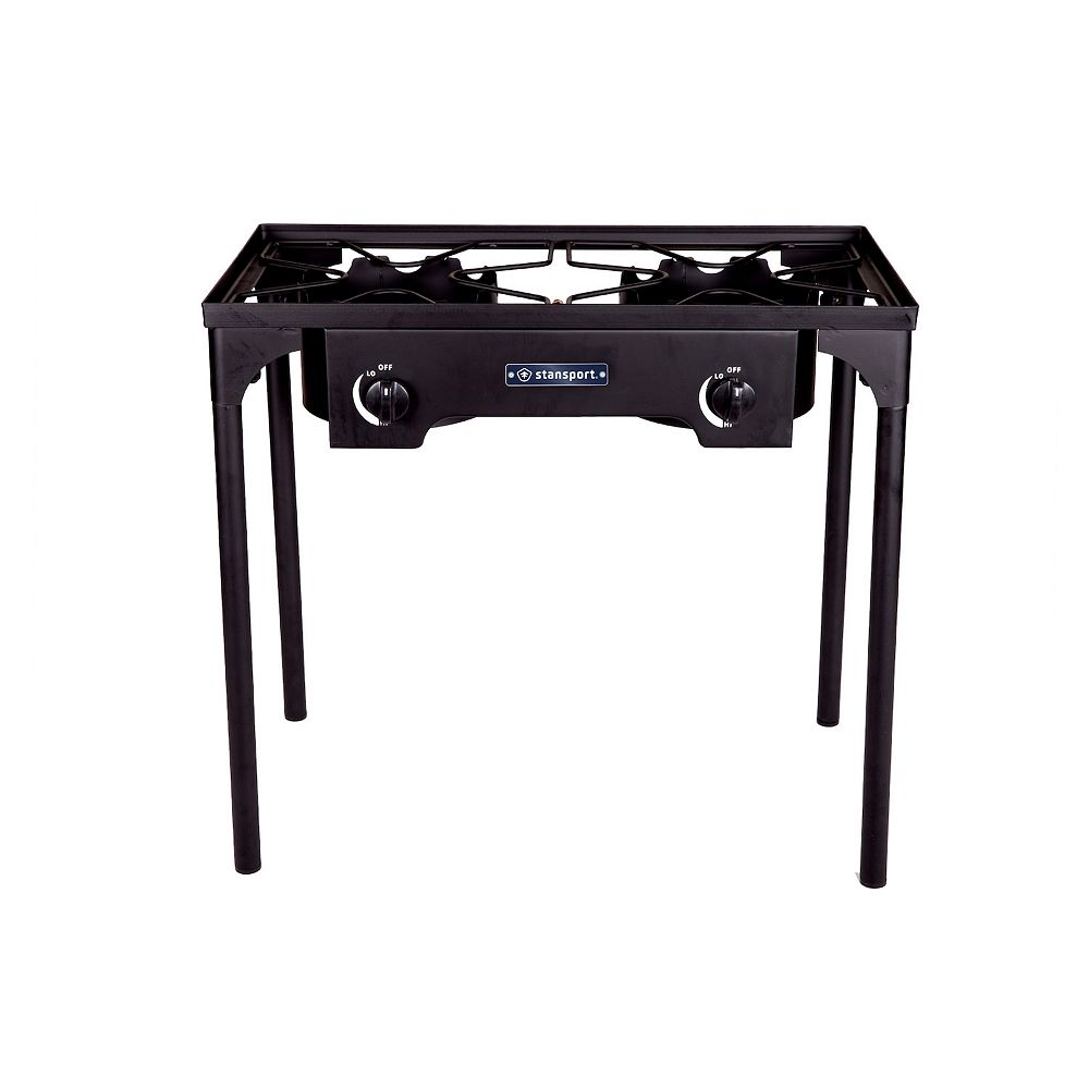 Stansport 2-Burner Outdoor Stove with Stand