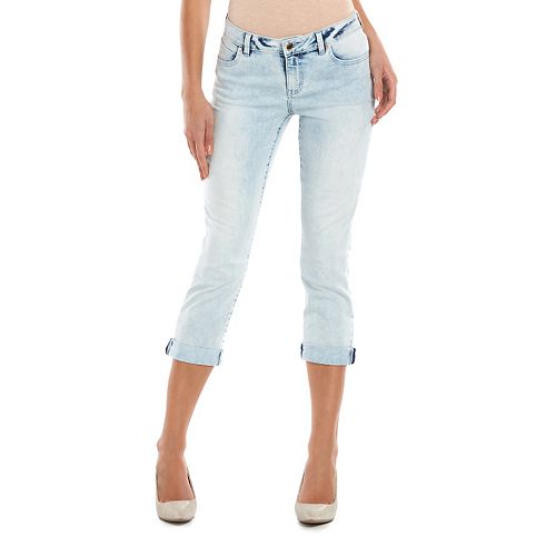 Women's Jennifer Lopez Cuffed Denim Capris