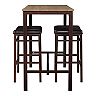 Linon Betty Pub Bar Table 3-piece Set