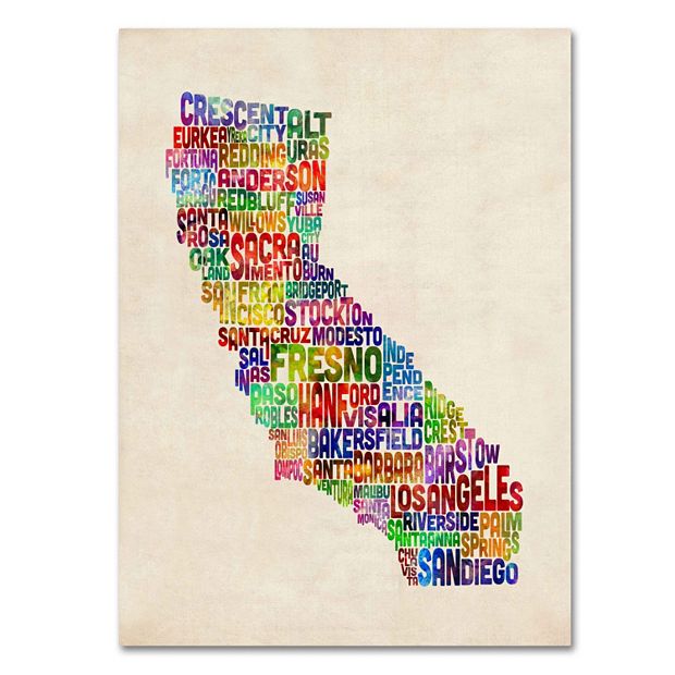 California Map With City Names