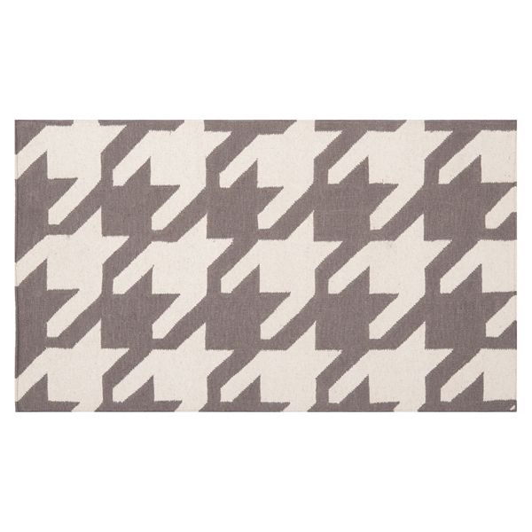 Safavieh Dhurries Houndstooth Handwoven Flatweave Wool Rug