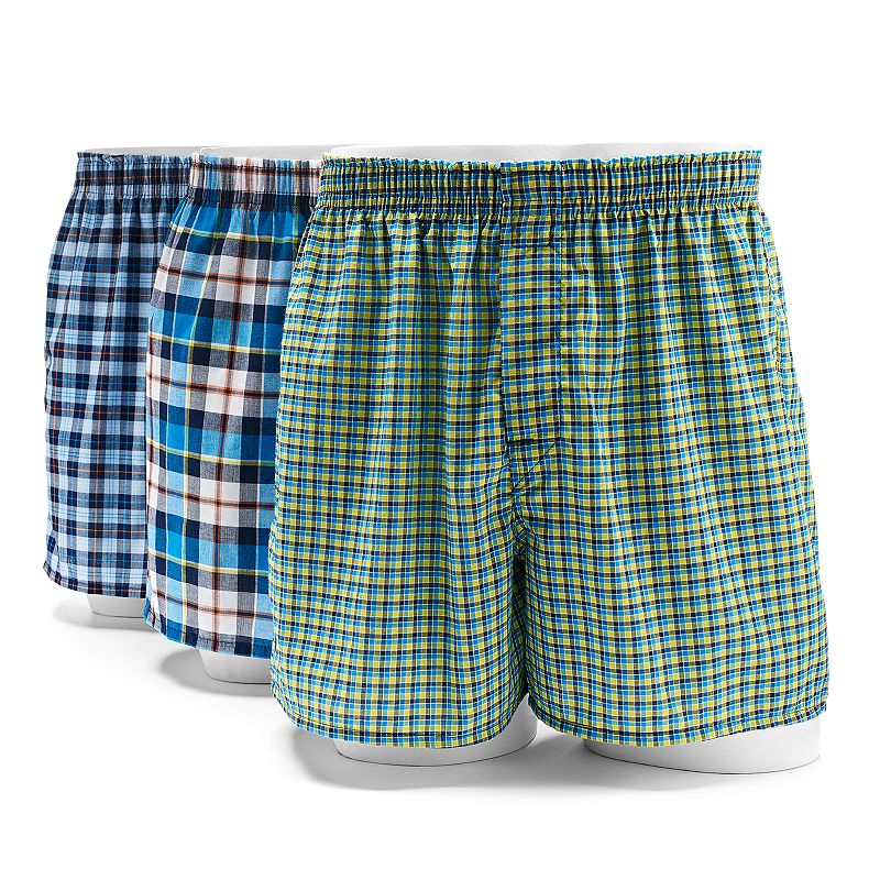 UPC 090563033898 - Men's Hanes Ultimate 3-pack Tagless Woven Boxers ...