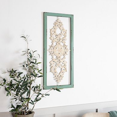 Stratton Home Decor Scroll Panel Metal Wall Decor