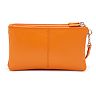 ili Double-Zip Leather Wristlet