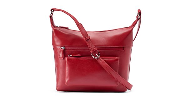 ili Leather Front Pocket Crossbody Bag