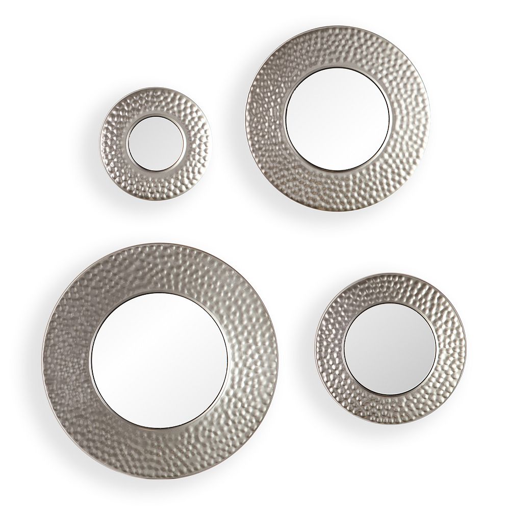 Southern Enterprises Hammered Sphere Wall Mirror 4-piece Set