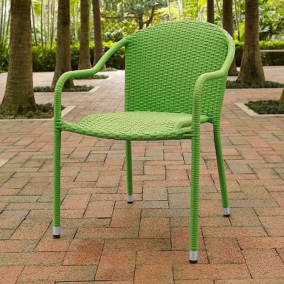 Crosley palm harbor outdoor wicker stackable chairs store