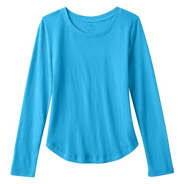 Girls 7-16 SO® Perfectly Soft Rounded-Hem Tee