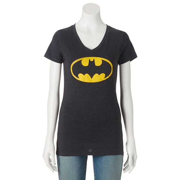 Juniors' DC Comics Batman V-Neck Graphic Tee