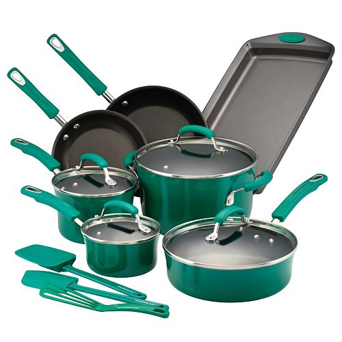 Rachael Ray Brights 14 Pc Nonstick Cookware Set